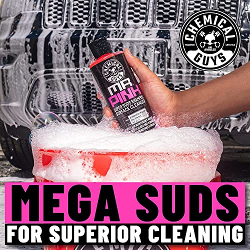 Chemical Guys Mr. Pink & Mr. Gold Super Suds Shampoo Car Wash Soap 16 oz Bundle (2) 16 oz. Bottles