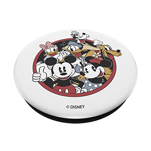 Disney Mickey And Friends Retro Group Shot PopSockets Grip and Stand for Phones and Tablets