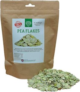 small pet select- pea flakes, 8oz,green