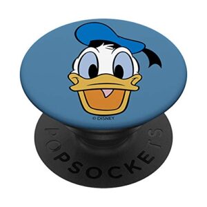 disney mickey and friends donald duck big face popsockets grip and stand for phones and tablets