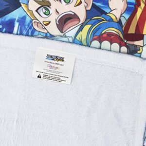 INTIMO Beyblade Burst Rise Spinner Tops Launch Time Anime Characters Silk Touch Plush Throw Blanket