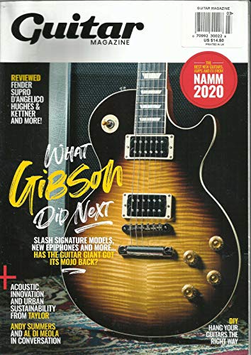 GUITAR MAGAZINE, WHAT GIBSON DID NEXT MARCH, 2020 (PLEASE CHECK DESCRIPTION)