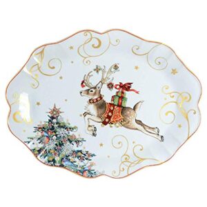 williams-sonoma twas the night before christmas 19" oval serving platter