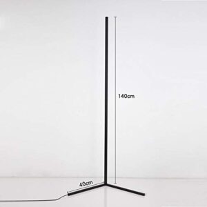 Corner Floor Lamp Nordic Modern Night Standing LED Floor Lamp Design Bedroom LED Living Lighting Dimmable Bedroom Decor Floor Light,Black