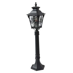 qilin outdoor floor lamp, garden lawn lamp, european style retro villa garden lamp, terrace led lamp, waterproof ip54, three sizes, black