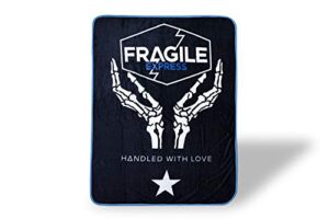 just funky death stranding fragile express fleece blanket | 45 x 60 inch soft throw blanket