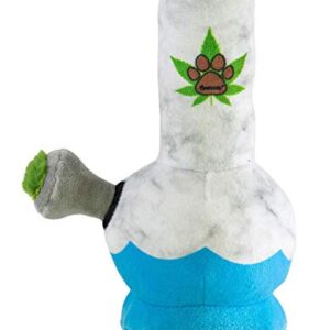 Nestpark Puppy Chiefer 3000 - Funny Dog Toys - Plush Squeaky Weed Dog Toy for Medium, Small and Large - Cute Dog Gifts for Dog Birthday - Cool Stuffed Dog Toys