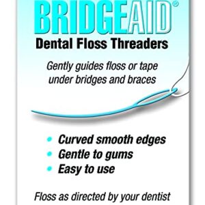 BridgeAid Dental Floss Threaders (1 Pack of 50)