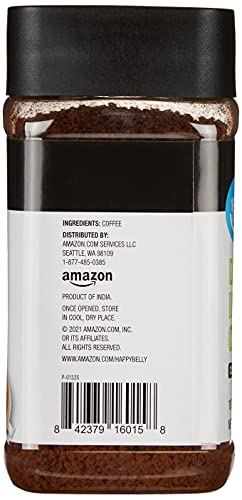 Amazon Brand - Happy Belly Classic Roast Decaf Instant Coffee, 7 Ounces