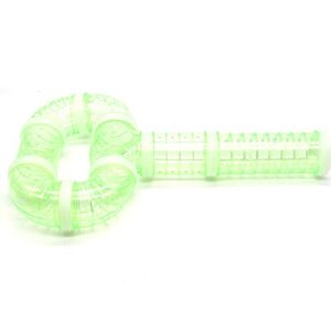 Hamster Tube Set, Transparent Curved Pipe Pet Cage Tunnel DIY Creative Connection Tunnel Excercise Toy for Mouse Hamster Rat and Other Small Animals