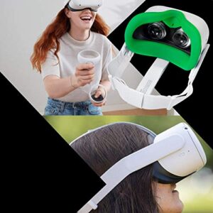 Topcovos Newest VR Silicone Interfacial Cover for Oculus Quest 2 Face Protect Skin Sweatproof Lightproof Anti-Leakage