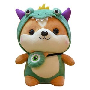 dentrun squirrel stuffed animals, cute plush doll play toys for kids girls boys adults birthday xmas gift, 9.84/13.78/17.72 inches, christmas elk, yellow bee, green dinosaur