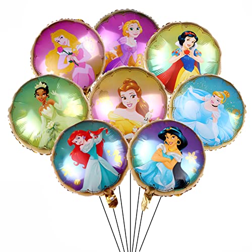 Princess Party Balloons Supplier 9pcs Disney Princess balloons for Kids Birthday Baby Shower Decorations