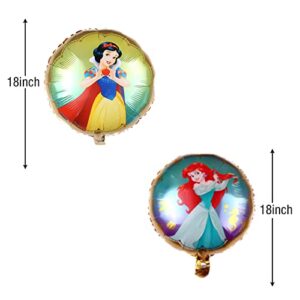 Princess Party Balloons Supplier 9pcs Disney Princess balloons for Kids Birthday Baby Shower Decorations