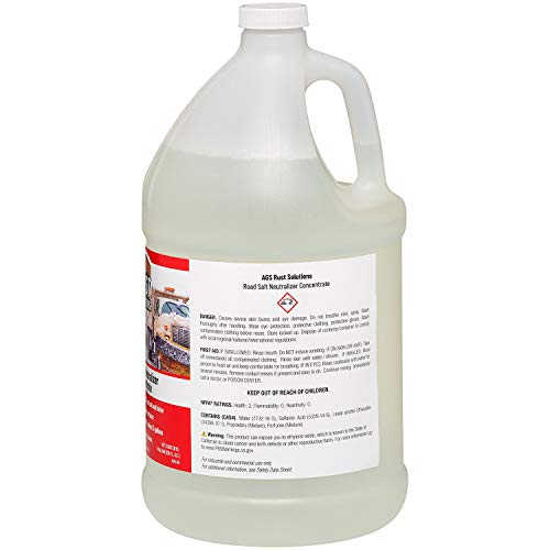 AGS Rust Solutions Road Salt Neutralizer, AOR-86 - Cleans Salt & Prevents and Protects Against Rust and Corrosion - 1 Gallon of Concentrate to 26 Gallons of Solution