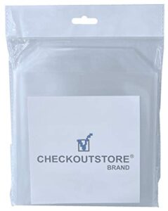 checkoutstore 50 stamp & die & stencil clear storage pockets (6 3/4 x 6 3/4)