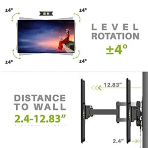 USX MOUNT Full Motion TV Wall Mount for Most 10-26 Inch LED, Flat Screen TVs Lockable RV Mount on Motor Home Camper Truck Marine Boat Trailer TV Mount up to 33 lbs VESA 100x100mm Easy One Step Lock