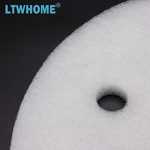 LTWHOME Compatible White Filter Floss and Blue Filter Pad Replacement for Tetra Pond Clear Choice Biofilter (Pack of 6)