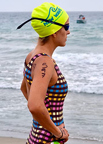 New Wave Swim Bubble & Swim Cap Bundle - Fluorescent Green