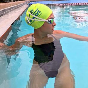 New Wave Swim Bubble & Swim Cap Bundle - Fluorescent Green