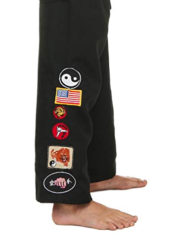 Kids Black Cobra Kai Costume Boys, Sleeveless Karate Gi Uniform Halloween Outfit X-Small