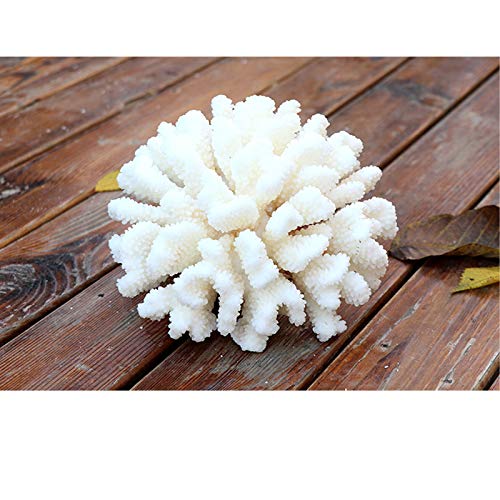 Pack of 2 Artificial Coral Ornament, Aquarium Resin Coral Decor Underwater Sea Plants Fish Tank Decoration Aquarium Plants