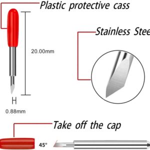 30 Pcs 45 Degree Standard Cutting Blades, Replacement Blades Compatibility with Explore Air 2/Air 3 /Maker/Maker 3/Expression for Most Vinyl Fabric Cutting