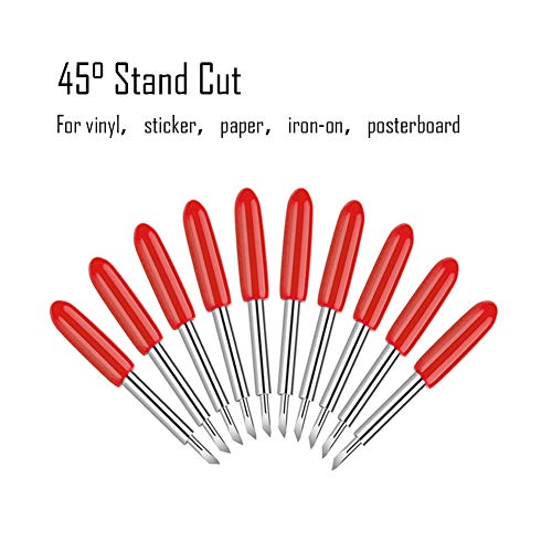 30 Pcs 45 Degree Standard Cutting Blades, Replacement Blades Compatibility with Explore Air 2/Air 3 /Maker/Maker 3/Expression for Most Vinyl Fabric Cutting