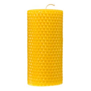 Alternative Imagination 100% Pure Beeswax Pillar Candle (2x5 Inch), 55 Hour, Hexagon Design, Hand-Poured, Made in USA