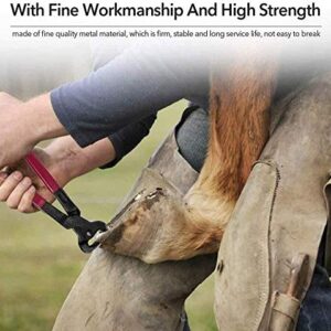 CARLAMPCR Hoof Trimmers Goat Hoof Trimming Shears Nail Clippers, Horse Farrier Tool, Multi-Purpose Hoof Trimmers for Goats Sheep Pigs Cattle Horses, with Rubber Grip, Durable and Convenient