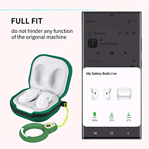 Newseego Compatible with Samsung Galaxy Buds 2 (2021)/Galaxy Buds Pro Case/Galaxy Buds Live 2020 Case, Cute 3D Funny Protective Cover Soft Silicone Cartoon Case with Keychain Fashion Design-Avocado