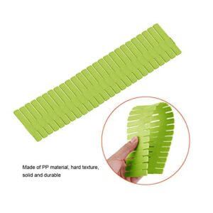 Sugoyi Solid DIY Household Drawer Divider, Freely Combine Divider Board Classified Storage Adjustable Drawer Divider, for Home(green)