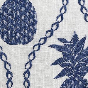 Tommy Bahama Home Throw Pillow Soft Bedding with Zipper Closure, Stylish Tropical Home Decor, 1 Count (Pack of 1), Pineapple Resort Blue