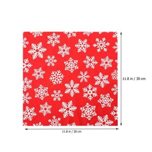 Healifty Christmas Fabric 20 Pcs Cotton Craft Fabric Bundle Patchwork Quilting Fabric for Holiday Sewing DIY Craft Jewelry Making Scrapbooking Artcraft Projects 30cm