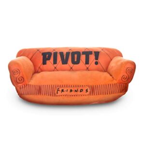 friends the tv show friends dog toy, orange sofa pivot couch from friends tv show stuffed animal dog toy, friends tv show merchandise plush dog toy, 10" (ff13115)