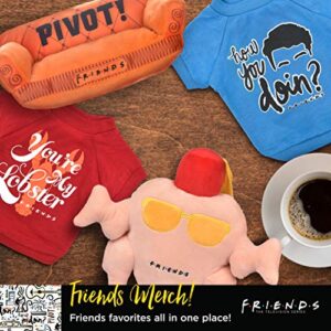 Friends the TV Show Friends Dog Toy, Orange Sofa Pivot Couch from Friends TV Show Stuffed Animal Dog Toy, Friends TV Show Merchandise Plush Dog Toy, 10" (FF13115)