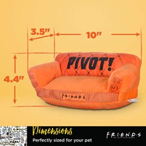 Friends the TV Show Friends Dog Toy, Orange Sofa Pivot Couch from Friends TV Show Stuffed Animal Dog Toy, Friends TV Show Merchandise Plush Dog Toy, 10" (FF13115)