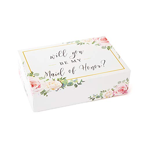 Maid of Honor Proposal Box | 1 pack | Maid of Honor Box | Maid of Honor Proposal Gift | Floral Design