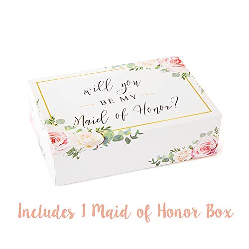 Maid of Honor Proposal Box | 1 pack | Maid of Honor Box | Maid of Honor Proposal Gift | Floral Design