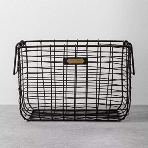 hearth & hand with magnolia wire storage basket black medium