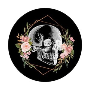 Skull Anatomy Macabre Skeleton Dissection Body Vintage Black PopSockets PopGrip: Swappable Grip for Phones & Tablets