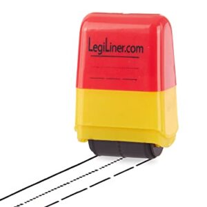 LEGILINER Spaces: 1" Dashed Handwriting line with Broken Baseline. Rolling, self-Inking Stamp Handwriting Practice Tool for Teachers/OT’s/Homeschool/Special Ed. Pre-K/Kindergarten Size