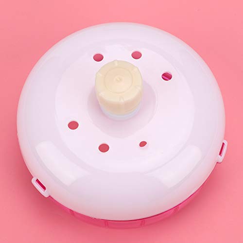 Hamster Running Toy, Plastic Exercise Wheel Super Silent Roller Exercise Running Wheel Toy Rest House Nest Play Toy for Gerbils Chinchillas Hedgehogs Other Small Animals(Pink)