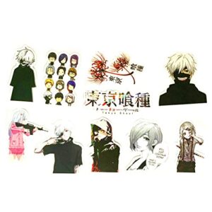 50PCS Tokyo Ghoul Stickers,Waterproof Anime Stickers for Laptop Skateboard Pad Bicycle Phone Car,Decal Cartoon Stickers (50PCS Tokyo Ghoul Stickers)