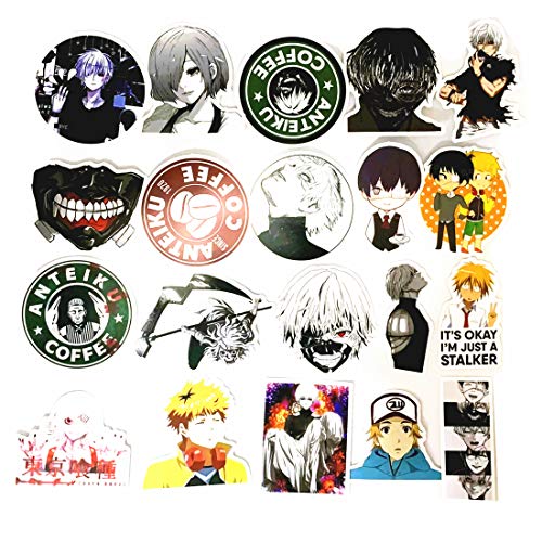 50PCS Tokyo Ghoul Stickers,Waterproof Anime Stickers for Laptop Skateboard Pad Bicycle Phone Car,Decal Cartoon Stickers (50PCS Tokyo Ghoul Stickers)