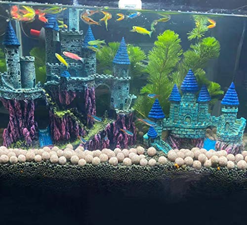 BCSIUHD Aquarium Decorations Castle - Aquarium Ornament Super Castle 6.3 inches Avoice