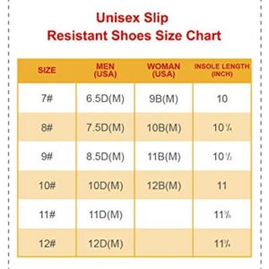 Disrun Non Slip Chef Shoes Oil Resistant Kitchen Work Shoes for Men (Numeric_10) Black