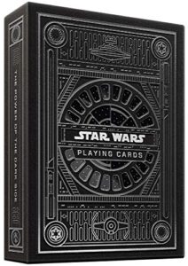 theory11 star wars playing cards silver edition - dark side (grey)