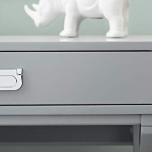 Linon Grey 2-Drawer Writing Jaycee Desk