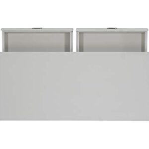 Linon Grey 2-Drawer Writing Jaycee Desk